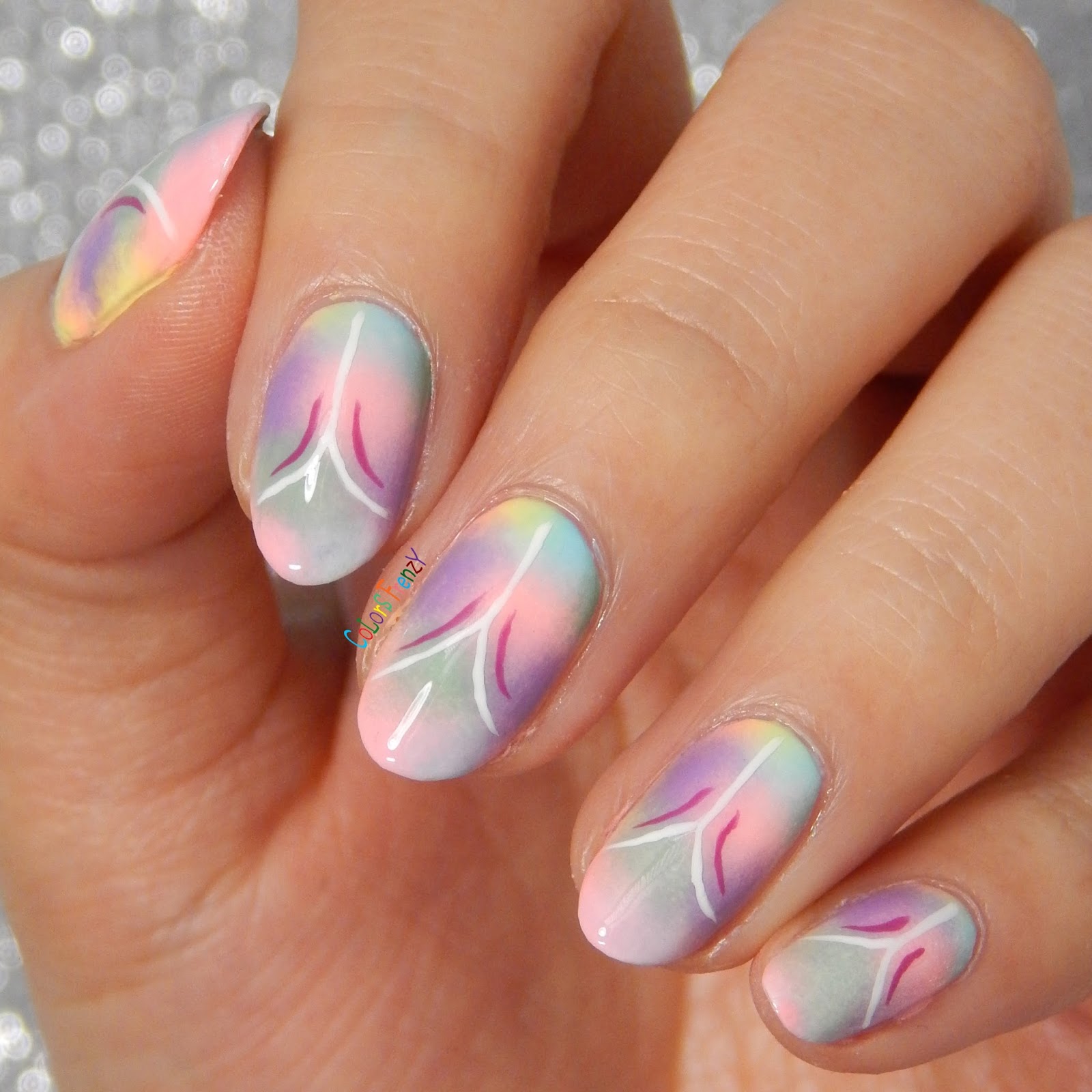 Colors Frenzy: Cotton Candy Nails
